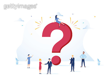 FAQ concept vector illustration. Frequently asked questions background ...