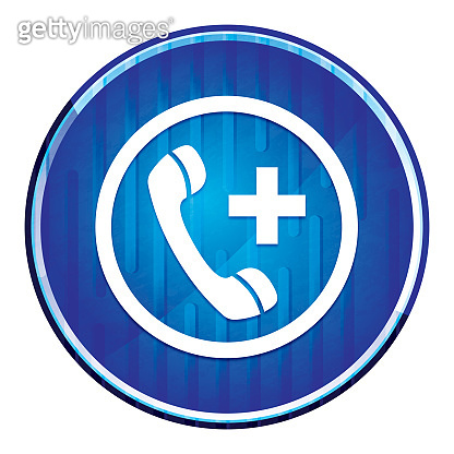 Emergency call icon Modern Neon Blue Round Button (1163963168) 일러스트, 무료 ...