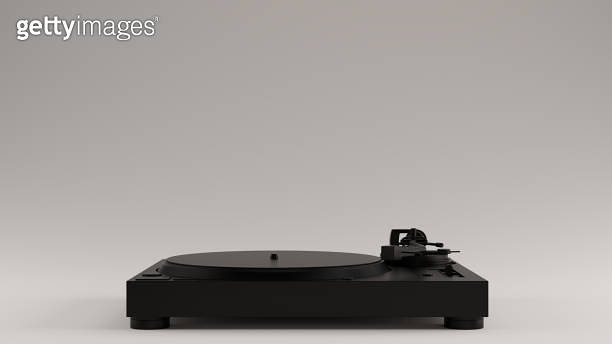 Black Vintage Turntable Record Player Front View 이미지 (1157008797) - 게티이미지뱅크