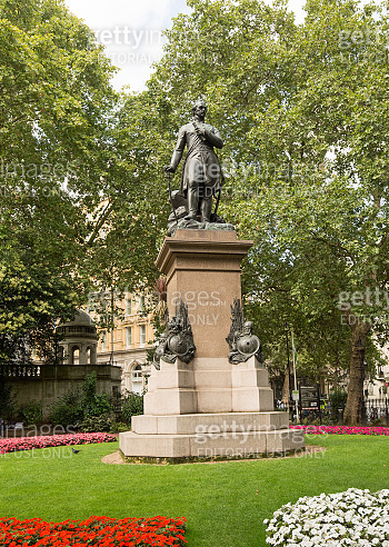 The statue of James Outram, a work by Matthew Noble is a grade II ...