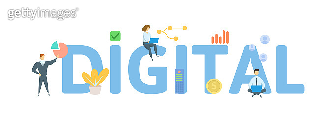 ZZZ. Concept with people, letters and icons. Flat vector illustration ...