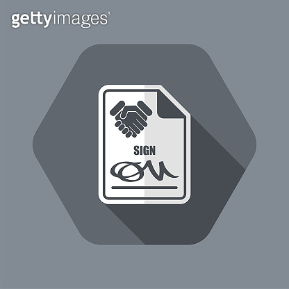 Sign on agreement document 이미지 (1149301356) - 게티이미지뱅크