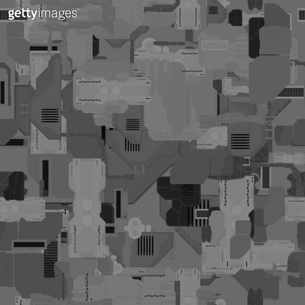8K greyscale tech city cyberpunk displacement map texture for 3d ...