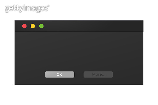 Dark theme of an error message popup in a night mode. (1168446983) 일러스트 ...