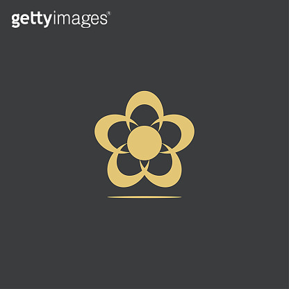 floral icon template, vector design for business corporate, flower icon ...
