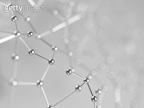 Computer geometric digital connection structure. Business inteligence ...