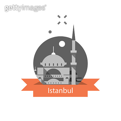 Istanbul symbol, Sultan Ahmed Mosque or Blue Mosque, famous landmark ...
