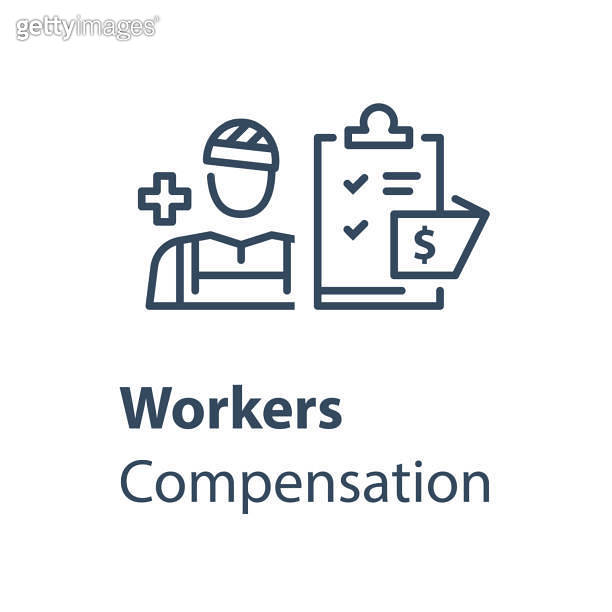 Worker and check list, medical insurance, labor safety, health ...