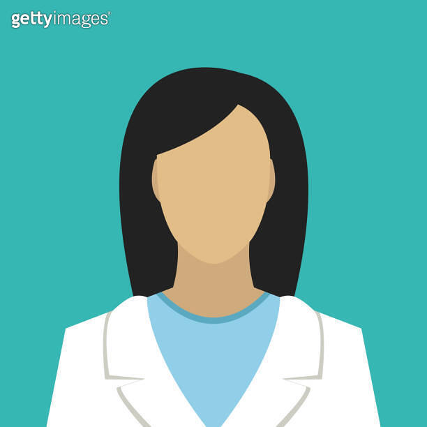 Medical doctor profile icon. Female doctor avatar. Vector illustration ...