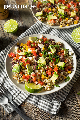 Homemade Mexican Baja Rice Bowl 이미지 (1180276646) - 게티이미지뱅크