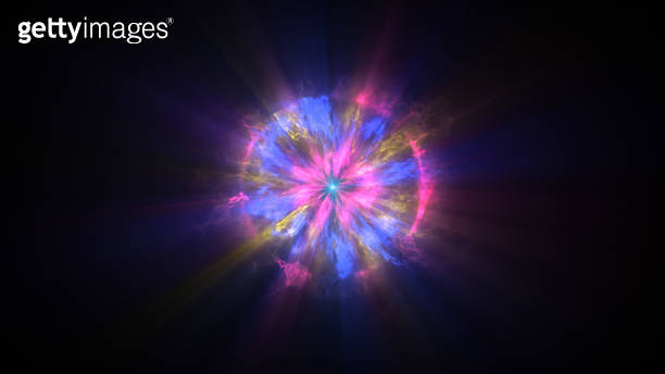 Colorful shock wave consisting particles. VFX elements, Graphic ...