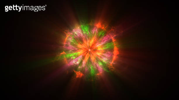 Colorful shock wave consisting particles. VFX elements, Graphic ...