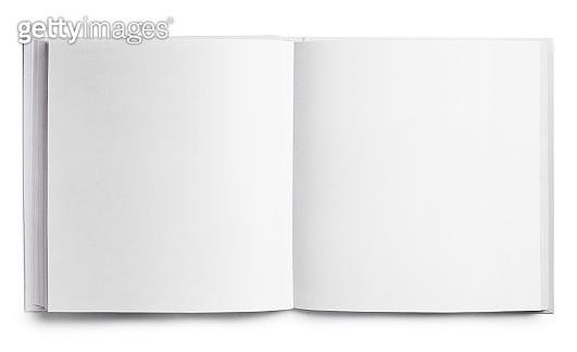 Open square book on white 이미지 (1187668050) - 게티이미지뱅크