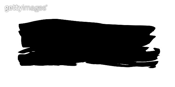 Brush stroke hand painted with black ink 이미지 (1181502693) - 게티이미지뱅크