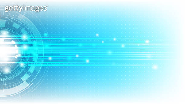 Technology abstract futuristic on blue background, Hi-tech digital ...