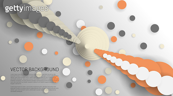 Modern abstract circle vector background. The overlapping and simple ...