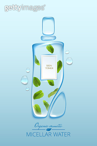 Original advertising poster design with water drops and liquid ...