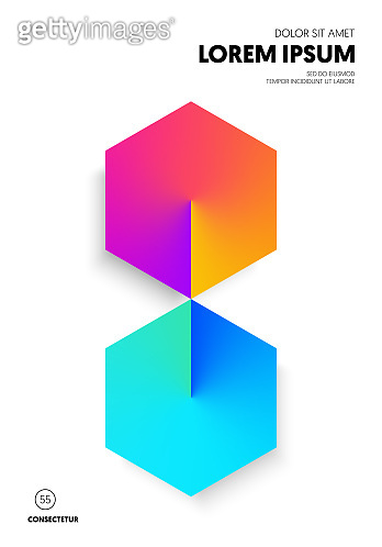 Abstract gradient geometric shape layout design template background ...