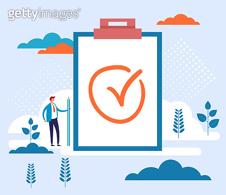 Task checkbox tick yes ok done sign. Vector flat graphic design ...