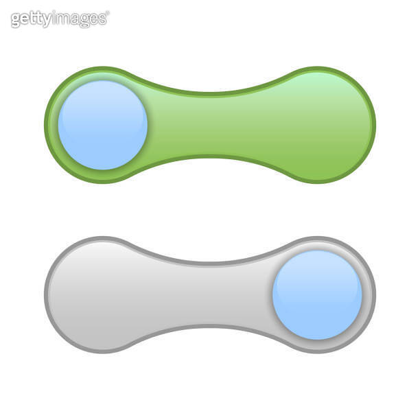 Slider on and off. Green and gray menu background, suitable for your ...