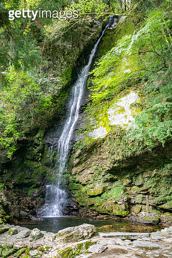 Biwa Waterfall (Biwa no Taki) at Iya Valley in Miyoshi City, Tokushima ...