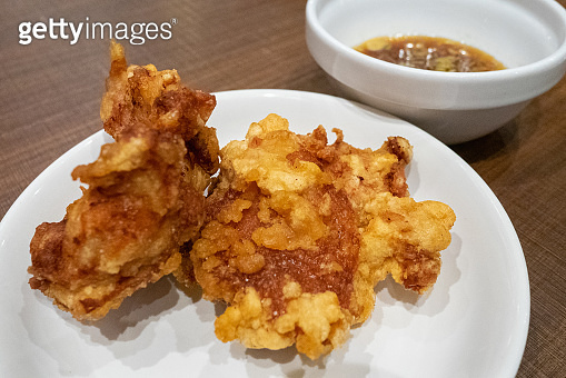 Fried chicken japanese style/Karaage/Japanese food. In Hokkaido it is ...