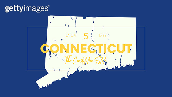 5 of 50 states of the United States with a name, nickname, and date ...