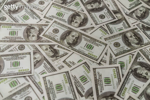 American one hundred dollar paper banknote. 이미지 (1176975290) - 게티이미지뱅크