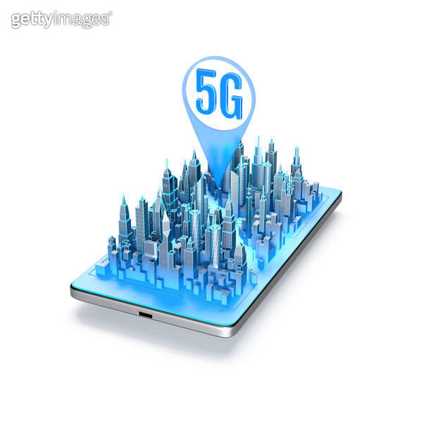 5g sign on smart phone. 이미지 (1185678632) - 게티이미지뱅크