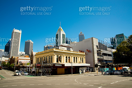 Buildings on Wellington & Barrack Street in Perth CBD 이미지 (1136164429 ...