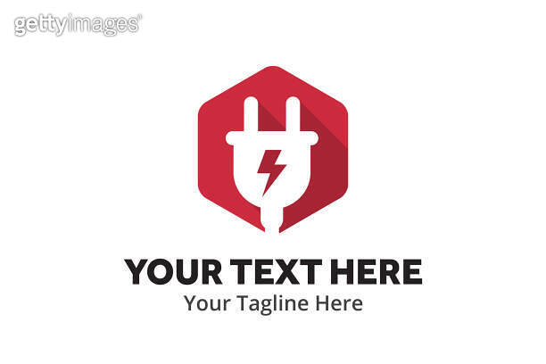 simple electrical logo creative design in flat style with color ...
