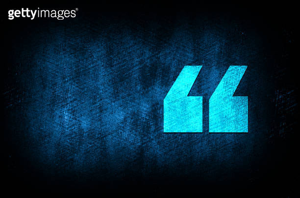 Quote icon abstract blue background illustration digital texture design ...