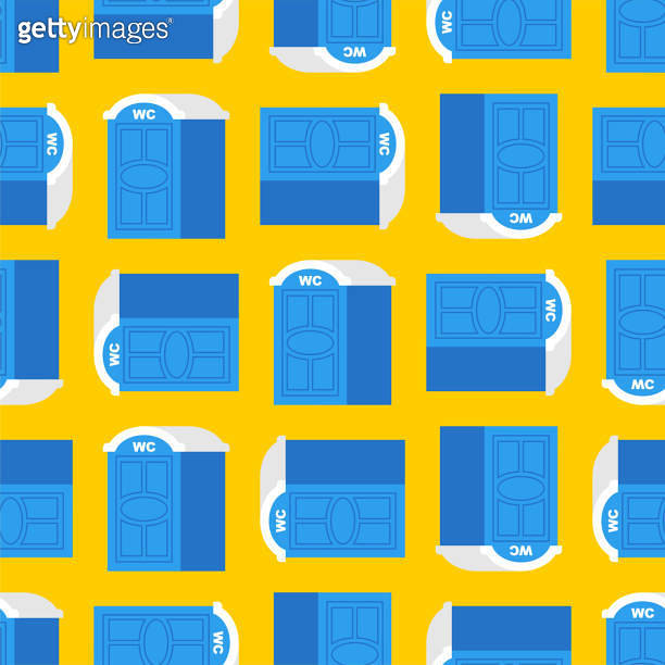 Portable toilet pattern seamless. WC Street palstic background. vector ...