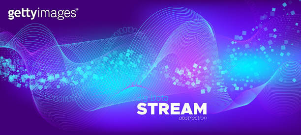 Vector Science Flyer. Matrix Data Stream. Violet 이미지 (1188601760) - 게티이미지뱅크