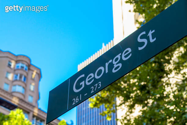 George street sign. 이미지 (1137177983) - 게티이미지뱅크
