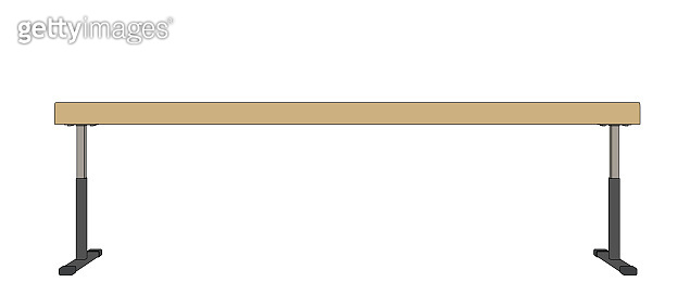 Balance beam. Vector outline illustration. Front view. 이미지 (1191395965 ...