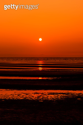 Sunset over the coast, Matama Coast Oita in Japan. (1187540442) - 게티이미지뱅크