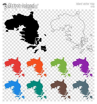 Bintan Island high detailed map. 이미지 (1163650463) - 게티이미지뱅크