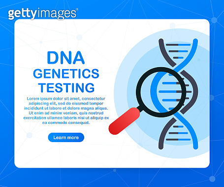 DNA testing, genetic diagnosis concept. Genetic engineering concept ...