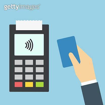 Contactless wireless pay sign logo. Credit card, debit card touch, nfc ...