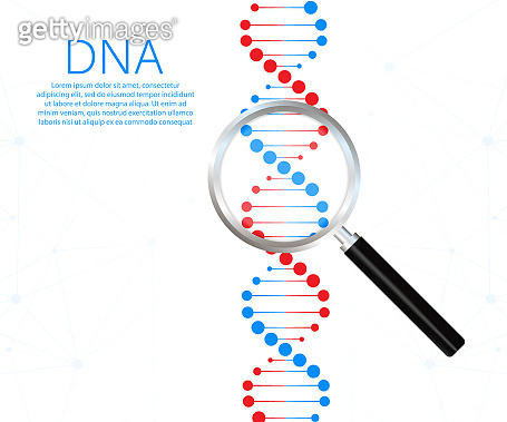 DNA strand symbol. DNA genetics. Vector illustration. 이미지 (1144237189 ...