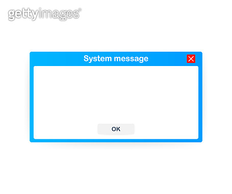 Old School Operating System Message Template. Classic Computer User ...