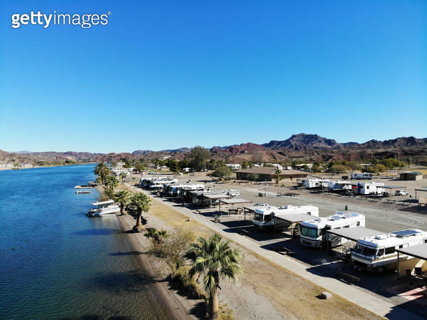 Desert River RV Park on Colorado River Near Parker AZ -Aerial View 4 ...