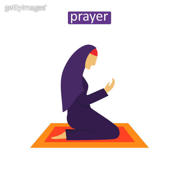Female prayer icons set. 이미지 (1177155886) - 게티이미지뱅크
