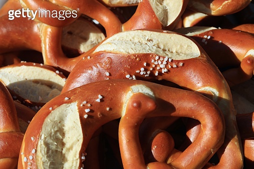 German Pretzel called Brezel – very popular Bread in Southern Germany ...