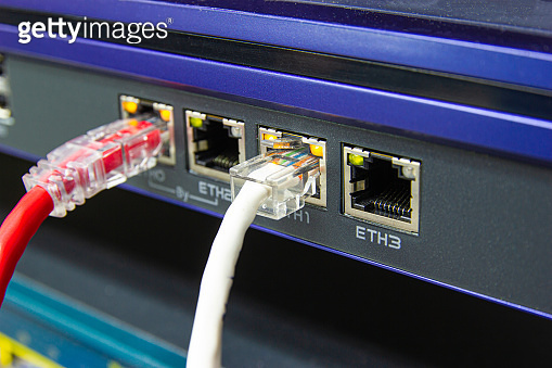 The network cables to connect Lan port in the Datacenter room 이미지 ...