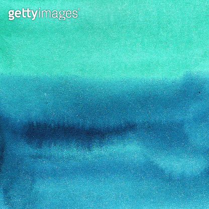 Illustration watercolor gradient from emerald to blue, smooth ...