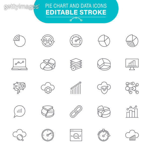 Pie Chart and Graph Icons 이미지 (1151934175) - 게티이미지뱅크