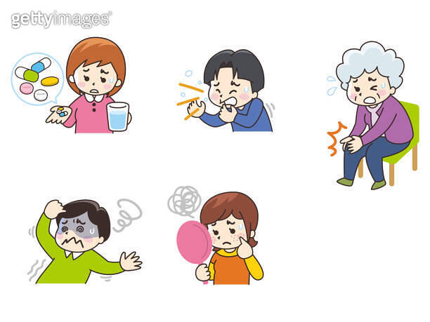 People who are not feeling well 이미지 (1194458010) - 게티이미지뱅크