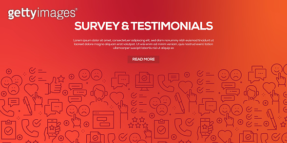 Vector set of design templates and elements for Survey and Testimonials ...
